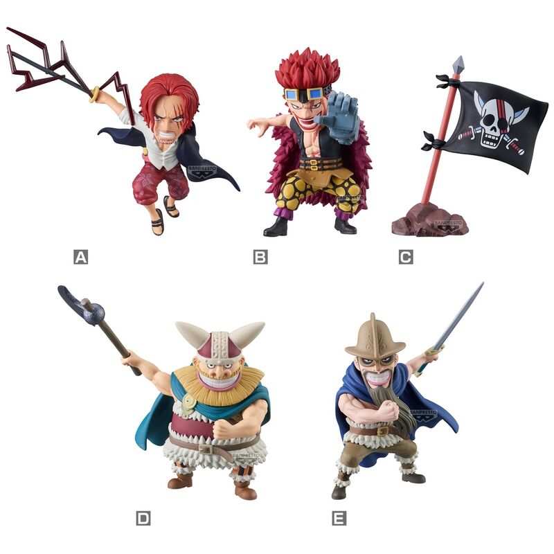 One Piece Piratas de cabelo vermelho 01 Figura colecionável mundial 7c ...